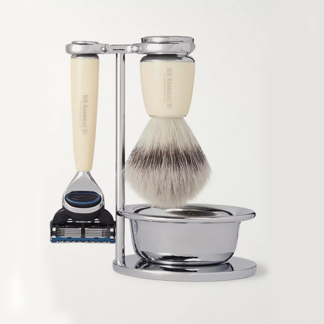 SHAVING SET BY D R HARRIS | MR PORTER - Pinstripe Men's Lifestyle Magazine